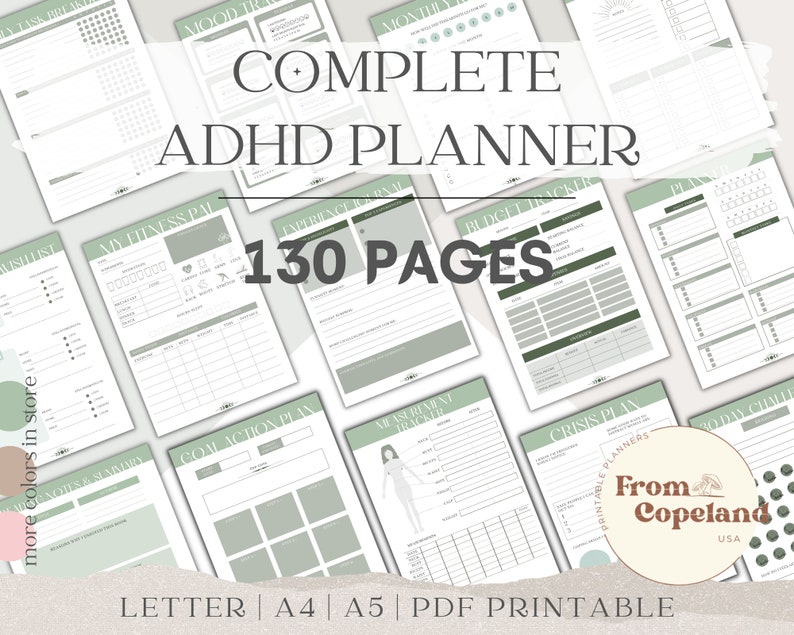 ADHD Planner, Adhd Planner Printable, Adhd Daily Planner, Adhd Planner ...