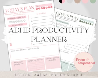ADHD Planner, Adhd Planner Printable, Adhd Daily Planner, Adhd Planner ...