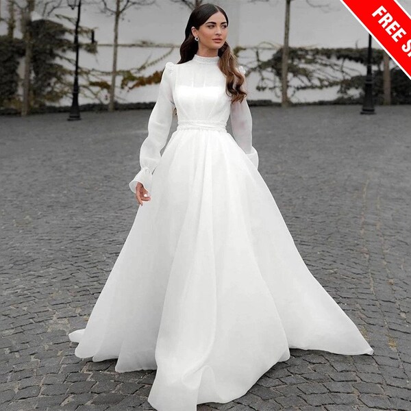 Modest Wedding Dress - Etsy