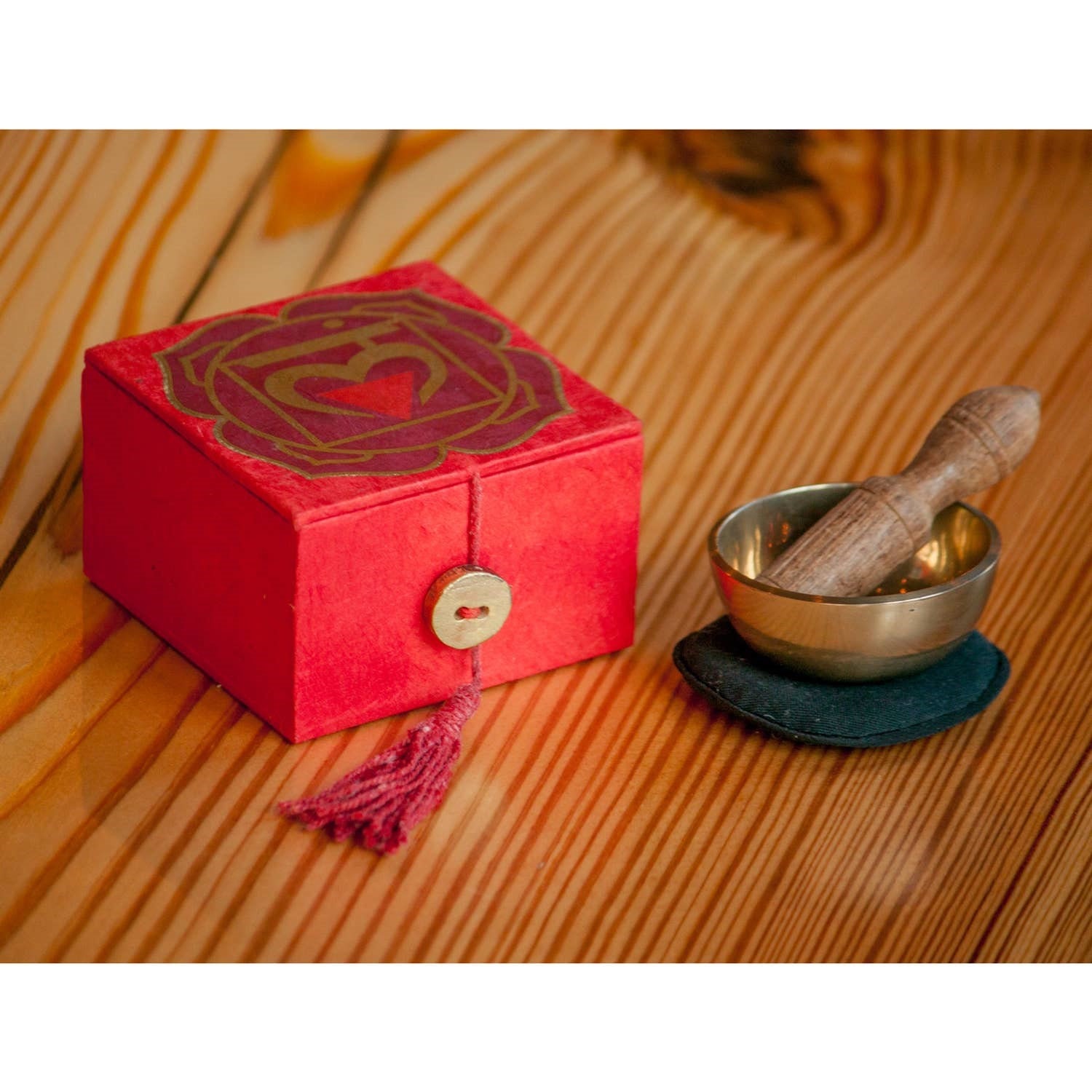 2" Root Chakra Mini Meditation Bowl Box - Etsy