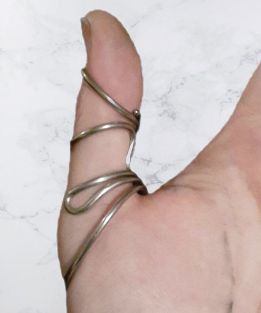 Thumb Splint German Silver Ring, MCP Hyperextension Splint, Arthritis ...