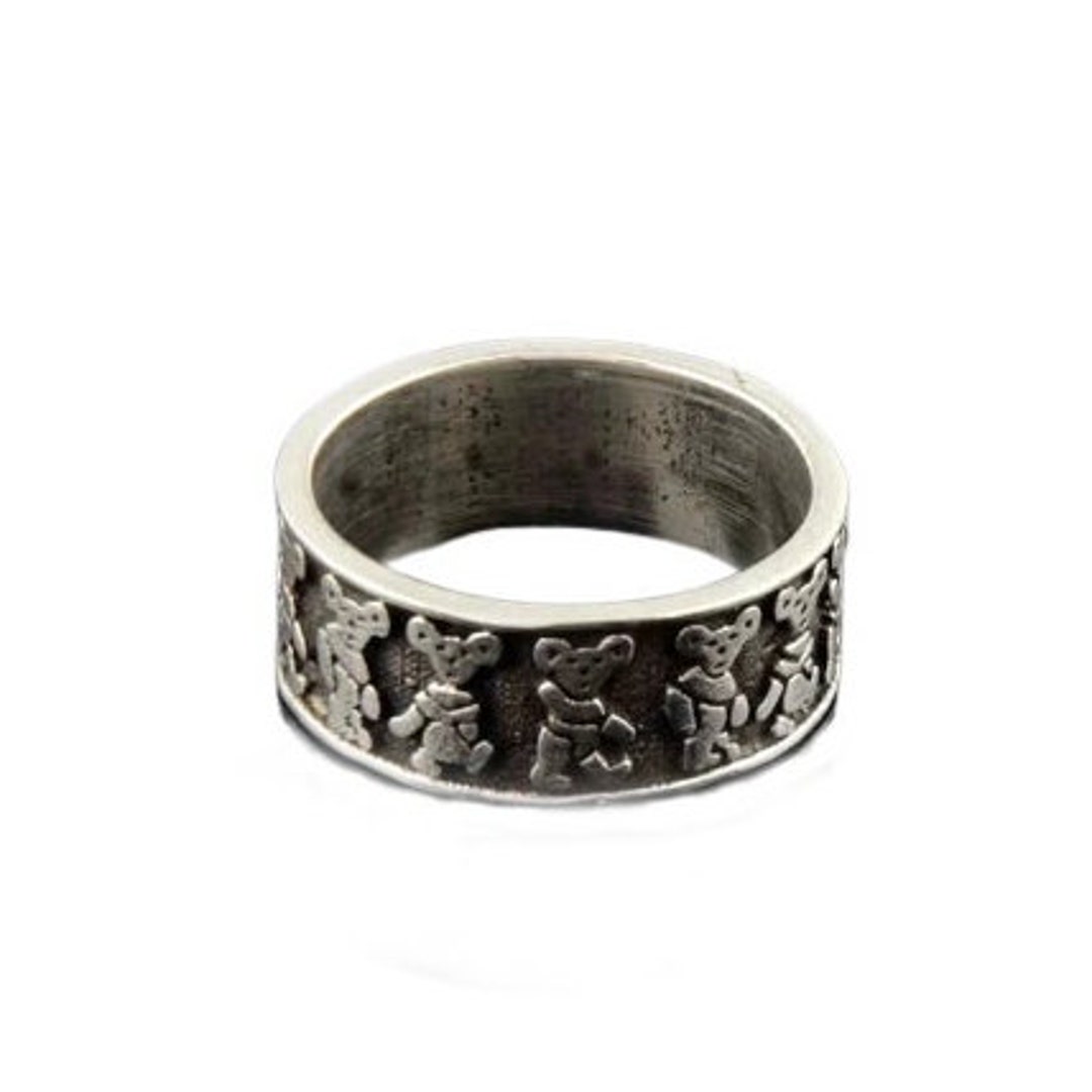 Teddy Bear Ring, 925 Sterling Silver Bear Harry Styles Ring, Dancing ...