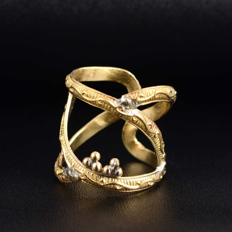 Lateral Deviation Arthritis Splint Ring, Handmade Adjustable Brass ...