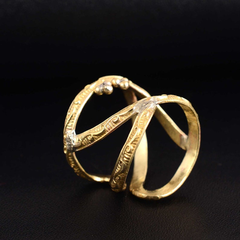 Lateral Deviation Arthritis Splint Ring, Handmade Adjustable Brass ...