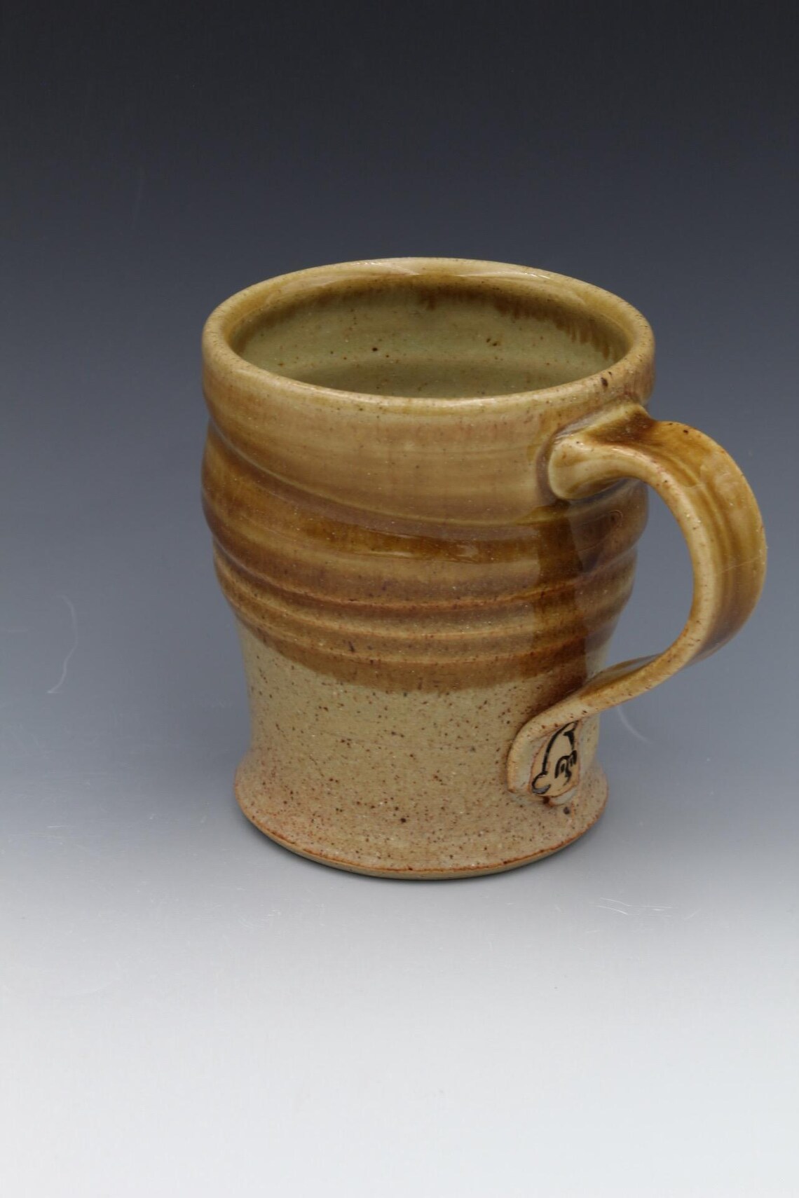 Handmade Mug Honey Amber Bronze - Etsy