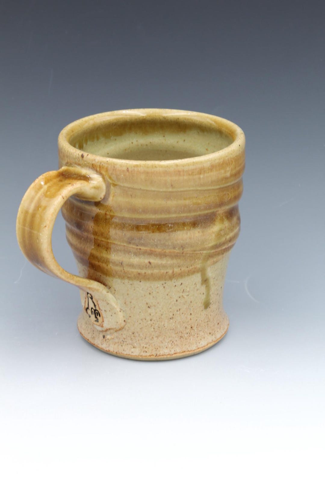 Handmade Mug Honey Amber Bronze - Etsy