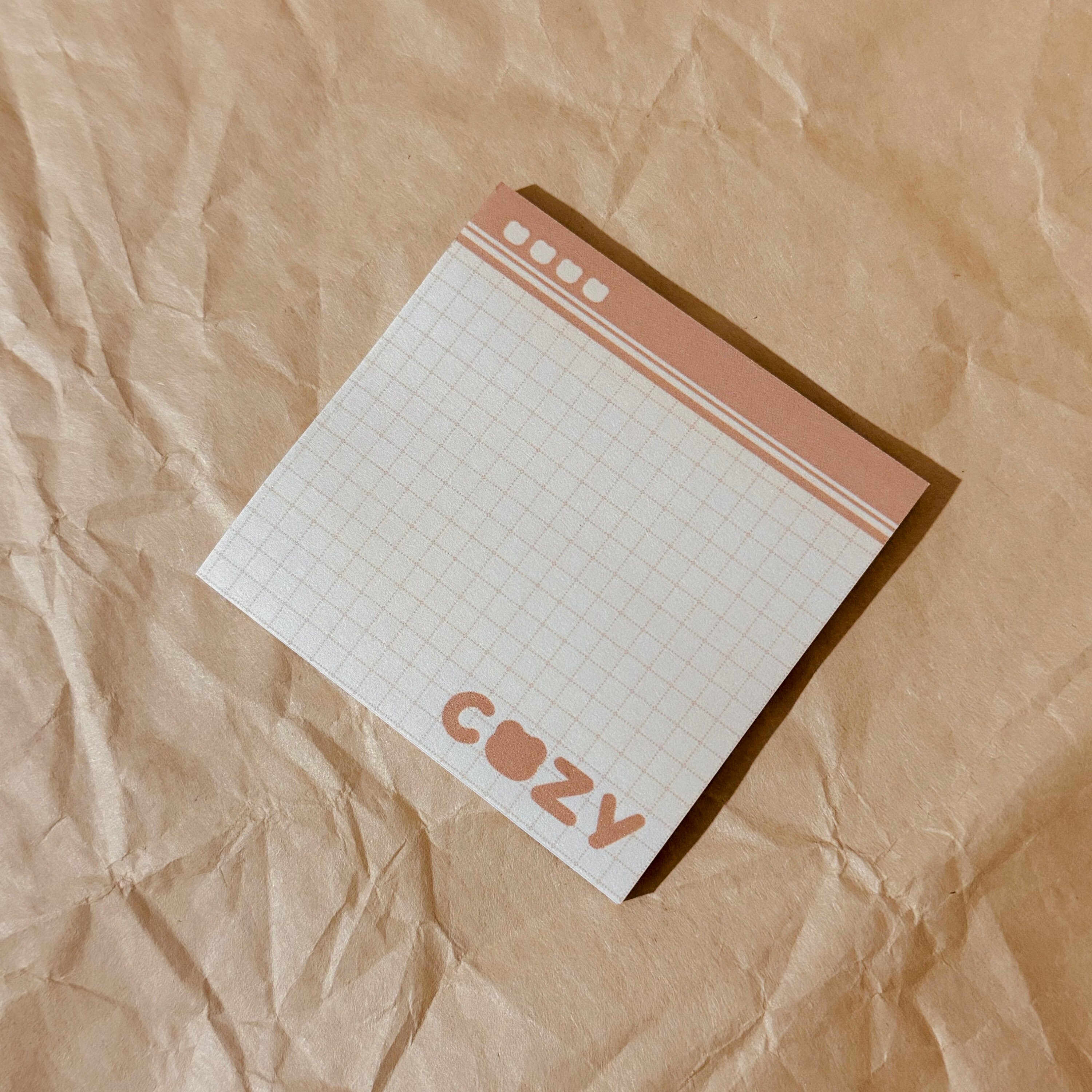 Cute COZY Gridded Sticky Note Sticky Note Decorative Memo and Notes ...