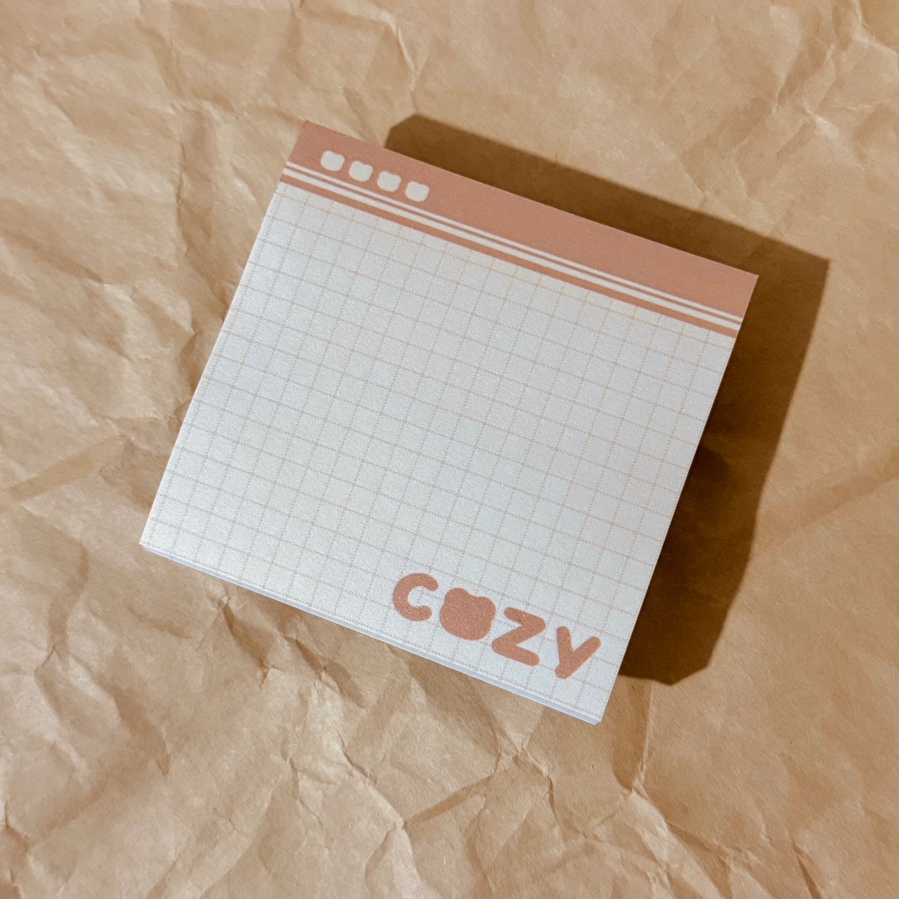 Cute COZY Gridded Sticky Note Sticky Note Decorative Memo and Notes ...