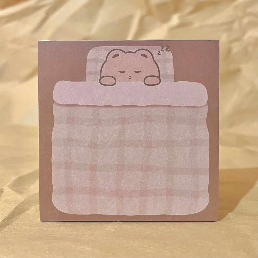 Cute and Cozy Bear Sticky Note - Bear Sticky Note - Decorative Memo and ...