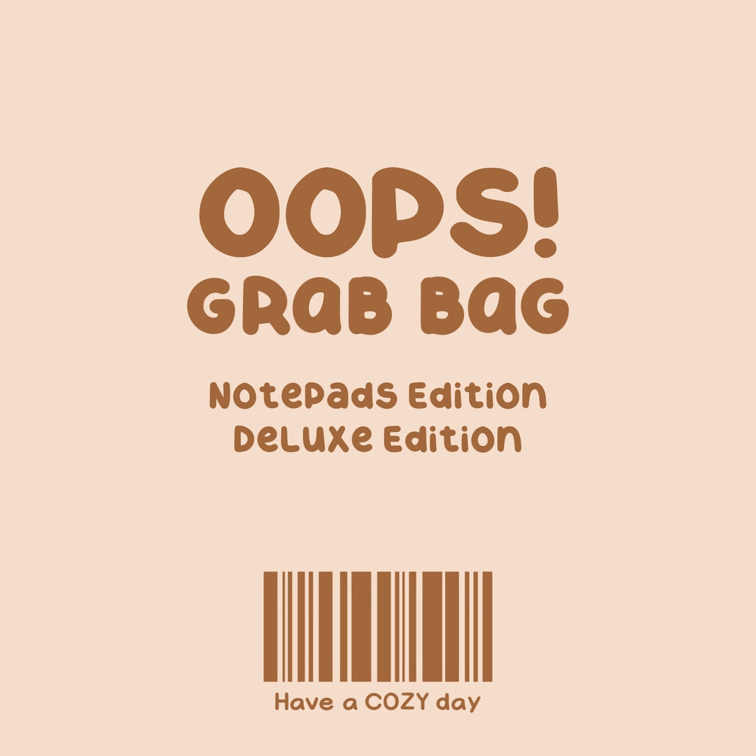 OOPS GRAB BAG - Notepad Edition / Deluxe Edition - Note Pad Notepad ...