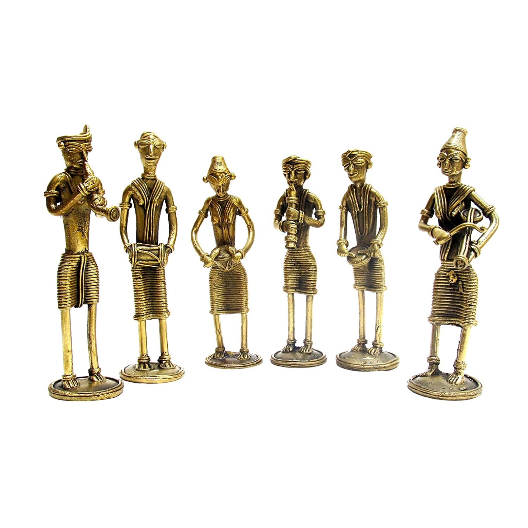 Brass Boat/ Durga Statue / Owl Pair/elephant/ Tribal Set/lamp/dancing ...