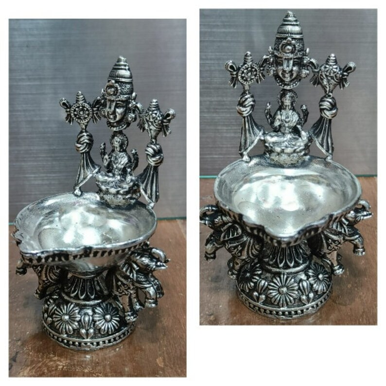German Silver Designer Diya/ Deepam for Home Décor/ Showpiece, Gift ...