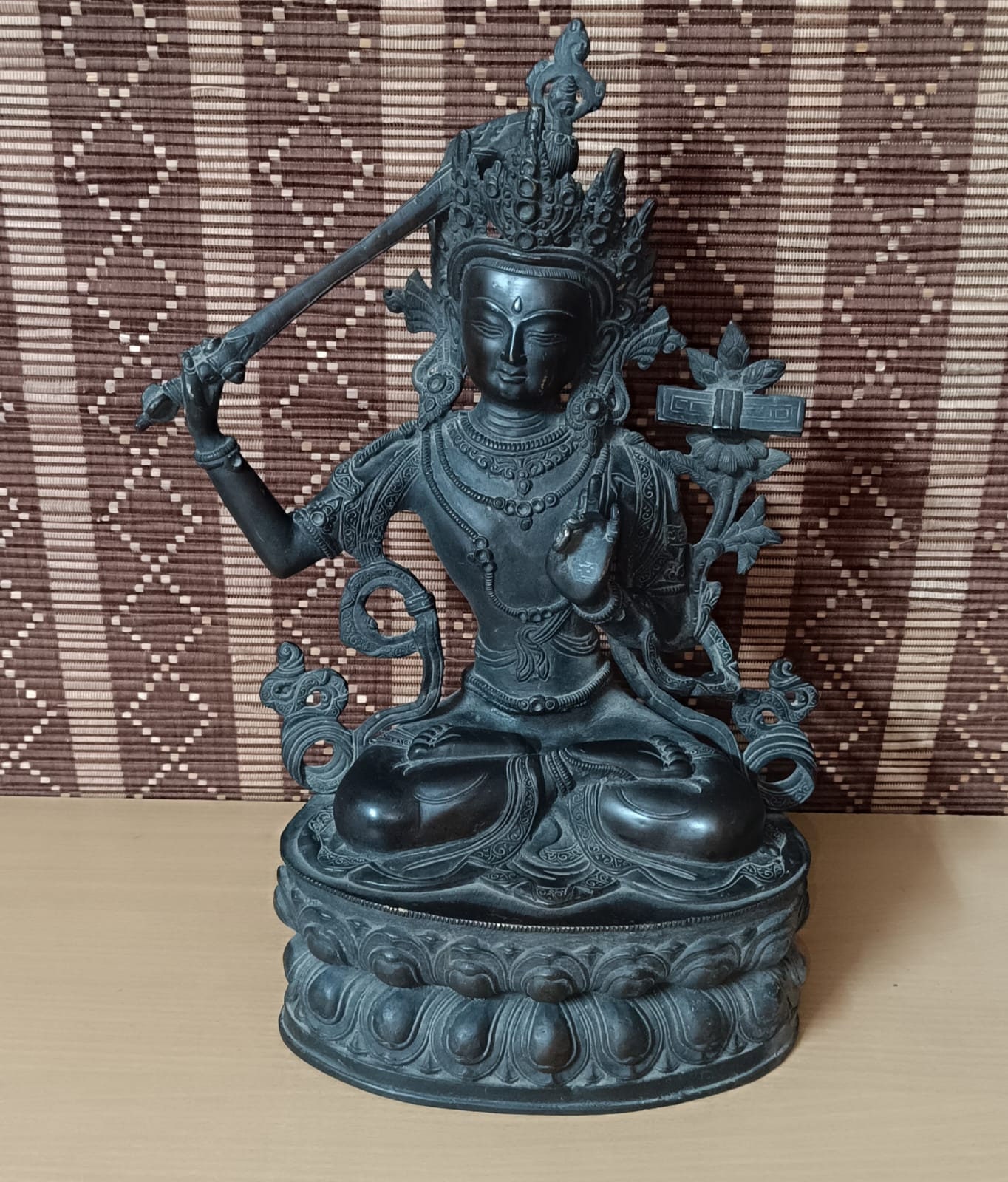 Brass Ayodhya Ram Mandir Statue/brass Havan Spoon Combo /nandi Cow ...