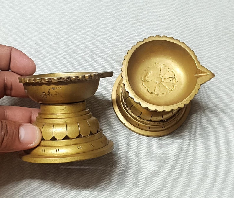 Brass Ayodhya Ram Mandir Statue/brass Havan Spoon Combo /nandi Cow ...