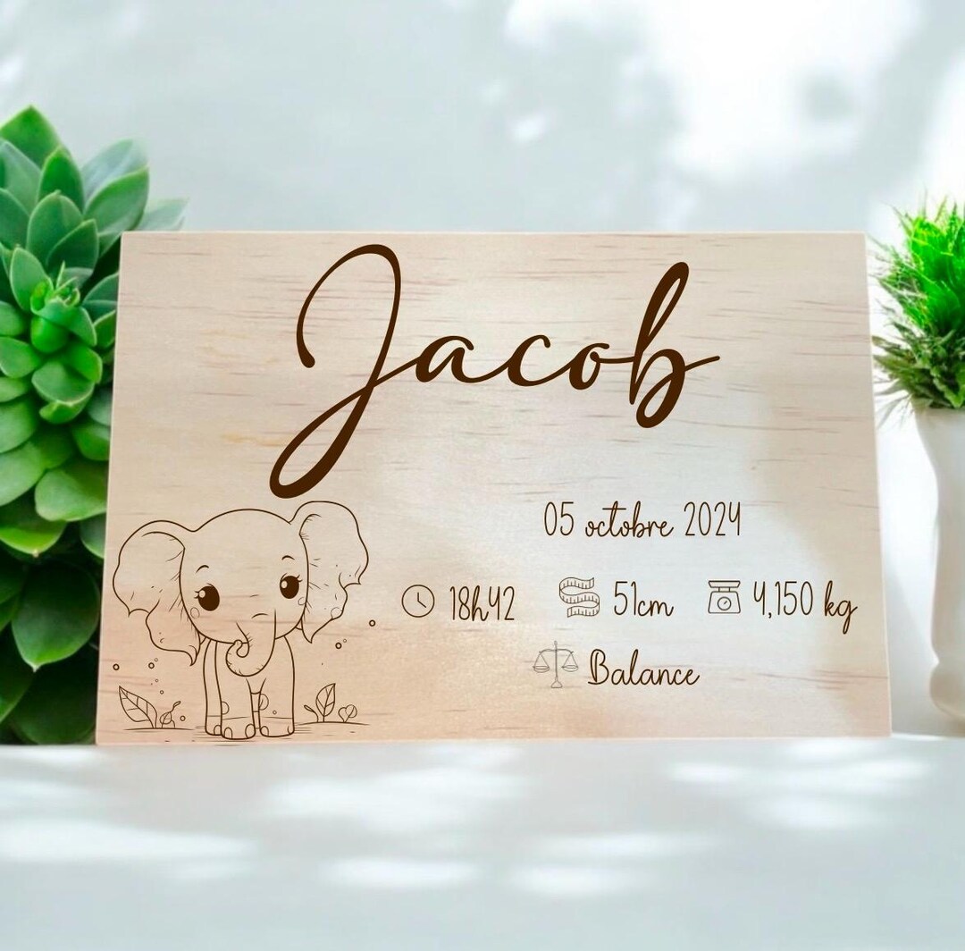 Engraved Wooden Baby Memory Box – Personalized Birth Box – Handcrafted ...