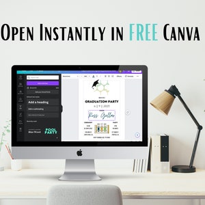 Science Graduation Party Invite, Editable Chemistry Grad Invitation ...