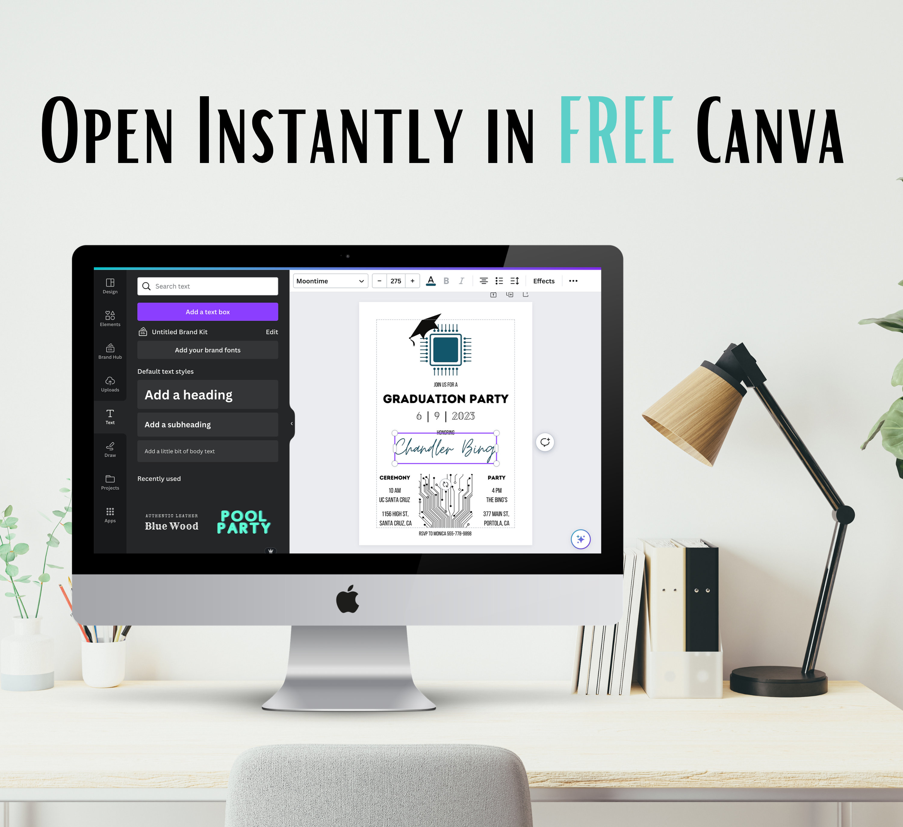 Editable Computer Engineer Graduation Party, Modern Electrical ...