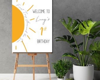 Printable Editable Template Instant Download First Trip Around the Sun ...
