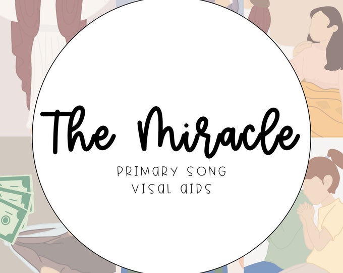 LDS Primary Visual Aid Pictures - Singing Time - the Miracle - Children ...