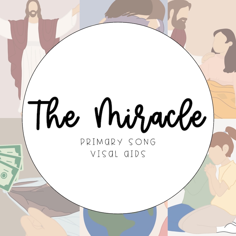 LDS Primary Visual Aid Pictures Singing Time the Miracle - Etsy