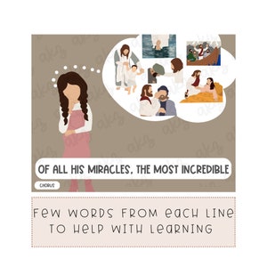 LDS Primary Visual Aid Pictures Singing Time the Miracle - Etsy