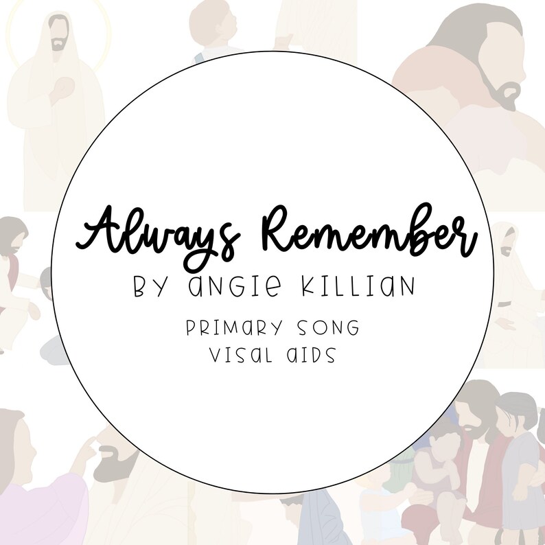 LDS Primary Visual Aid Pictures Singing Time Always - Etsy