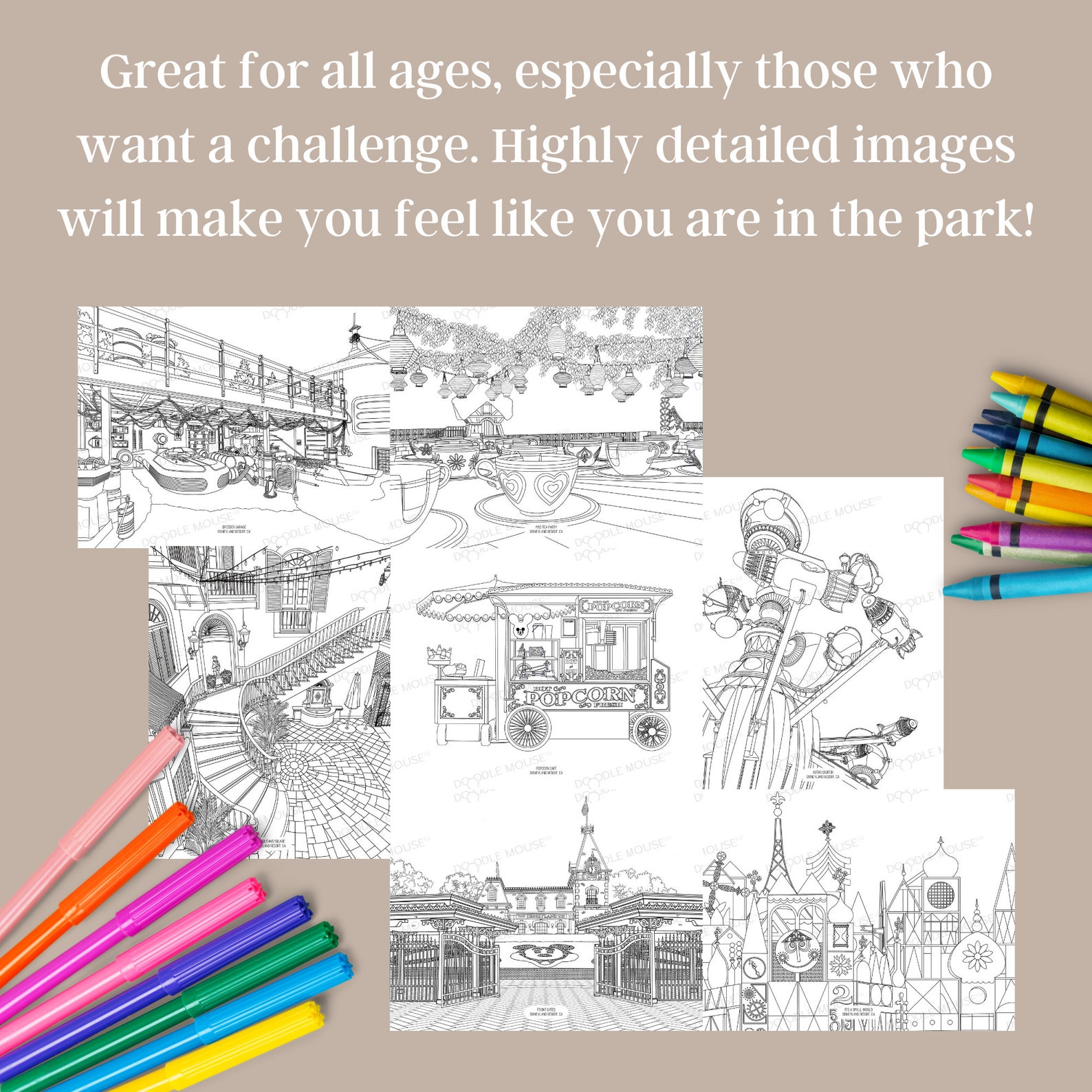 Digital Download: Disneyland Coloring Pages - Unlock the Magic at Home ...