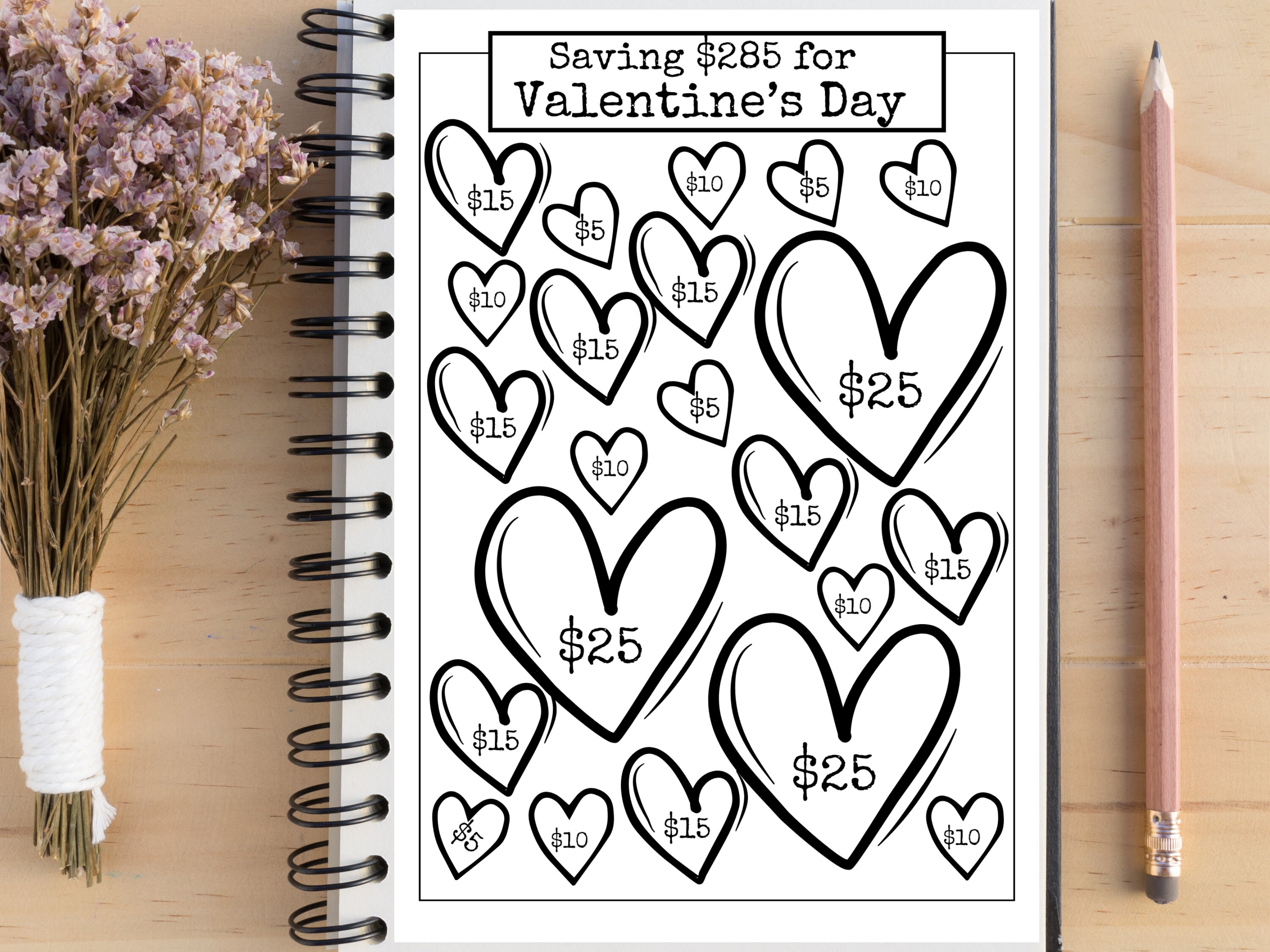 285 Valentines Day Savings Challenge | Savings Challenge | Savings ...