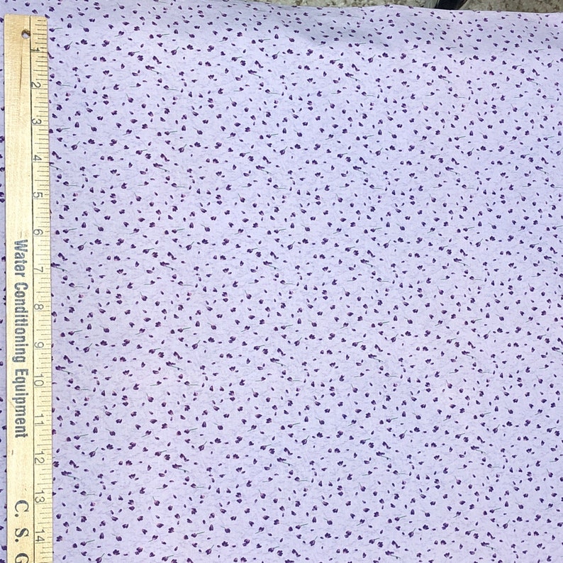 Petite Violets Tossed Mini Floral Print Cotton Fabric Quilting Sewing ...