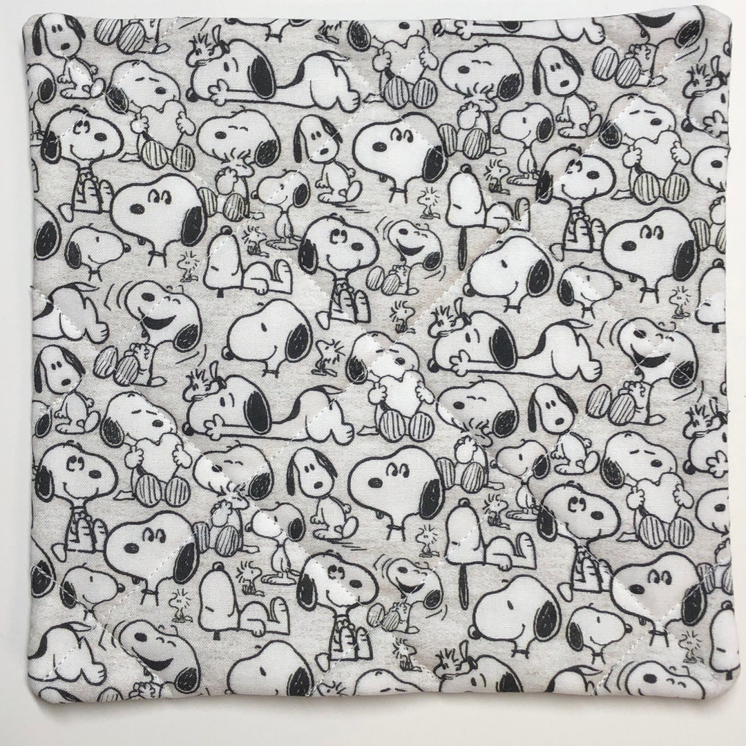 SNOOPY Potholders Hot Pads Table Counter Mats Cotton Fabric Kitchen ...