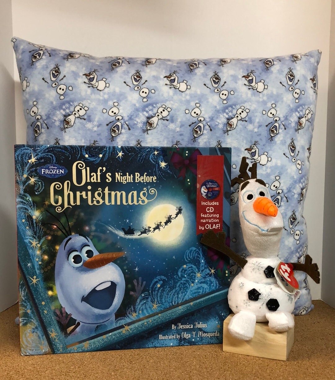 Olaf's Night Before Christmas Frozen Gift Set Pillow Book - Etsy