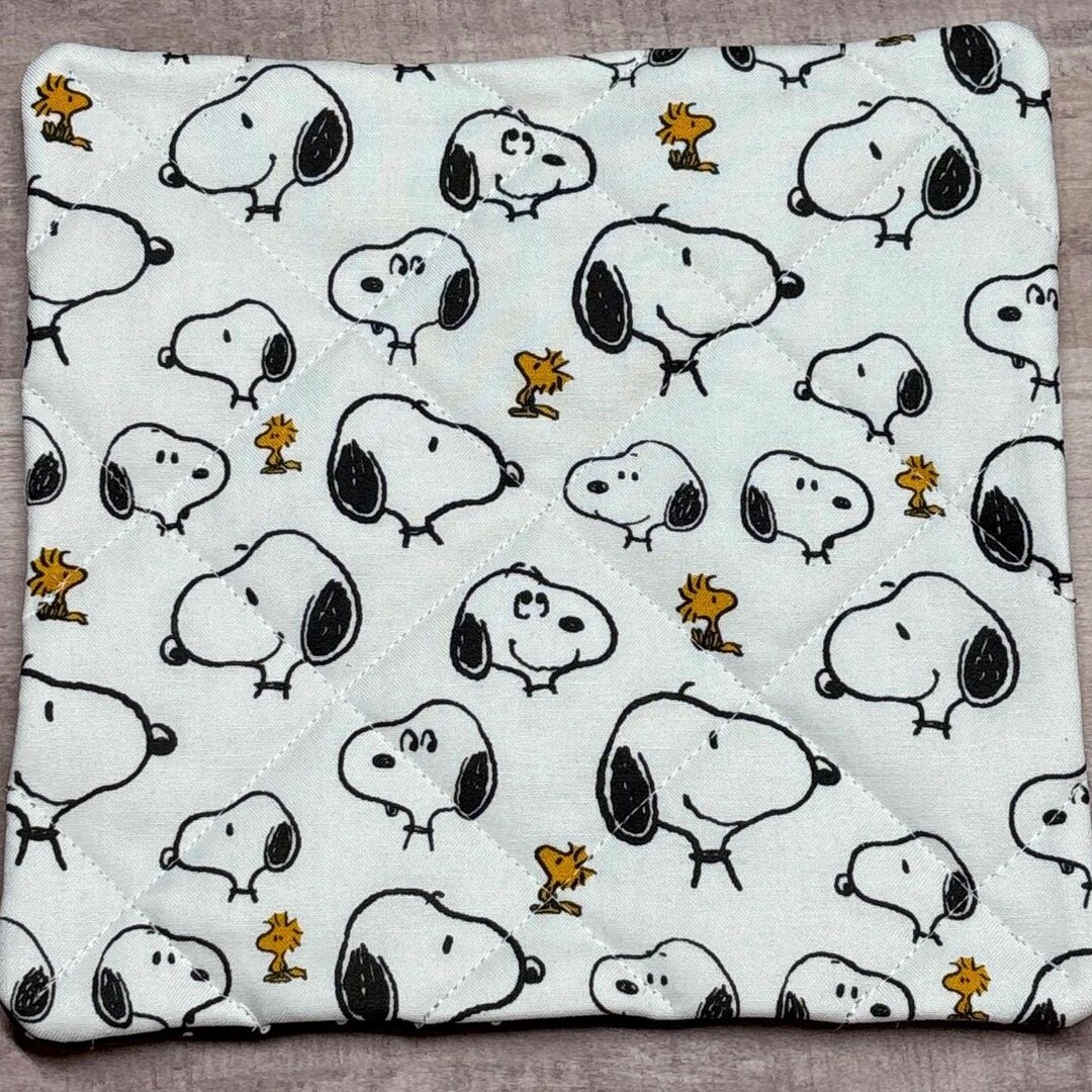 Snoopy Potholders (set of 2): Cotton Kitchen Hot Pads - Etsy