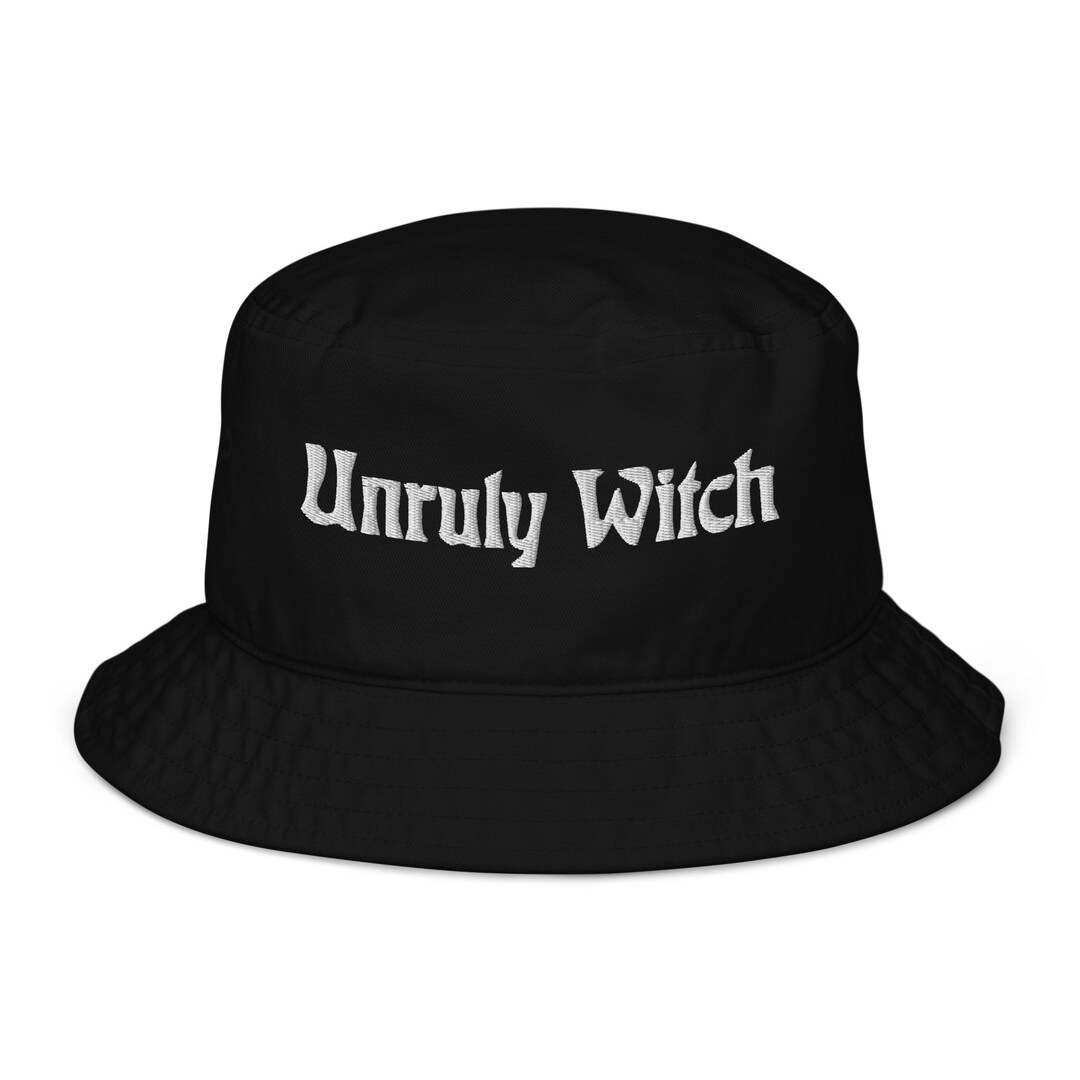 Unruly Witch Logo Bucket Hat Embroidered Hat, Witchy Beanie, Occult ...