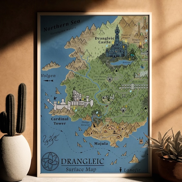 Dark Souls Poster Map - Etsy