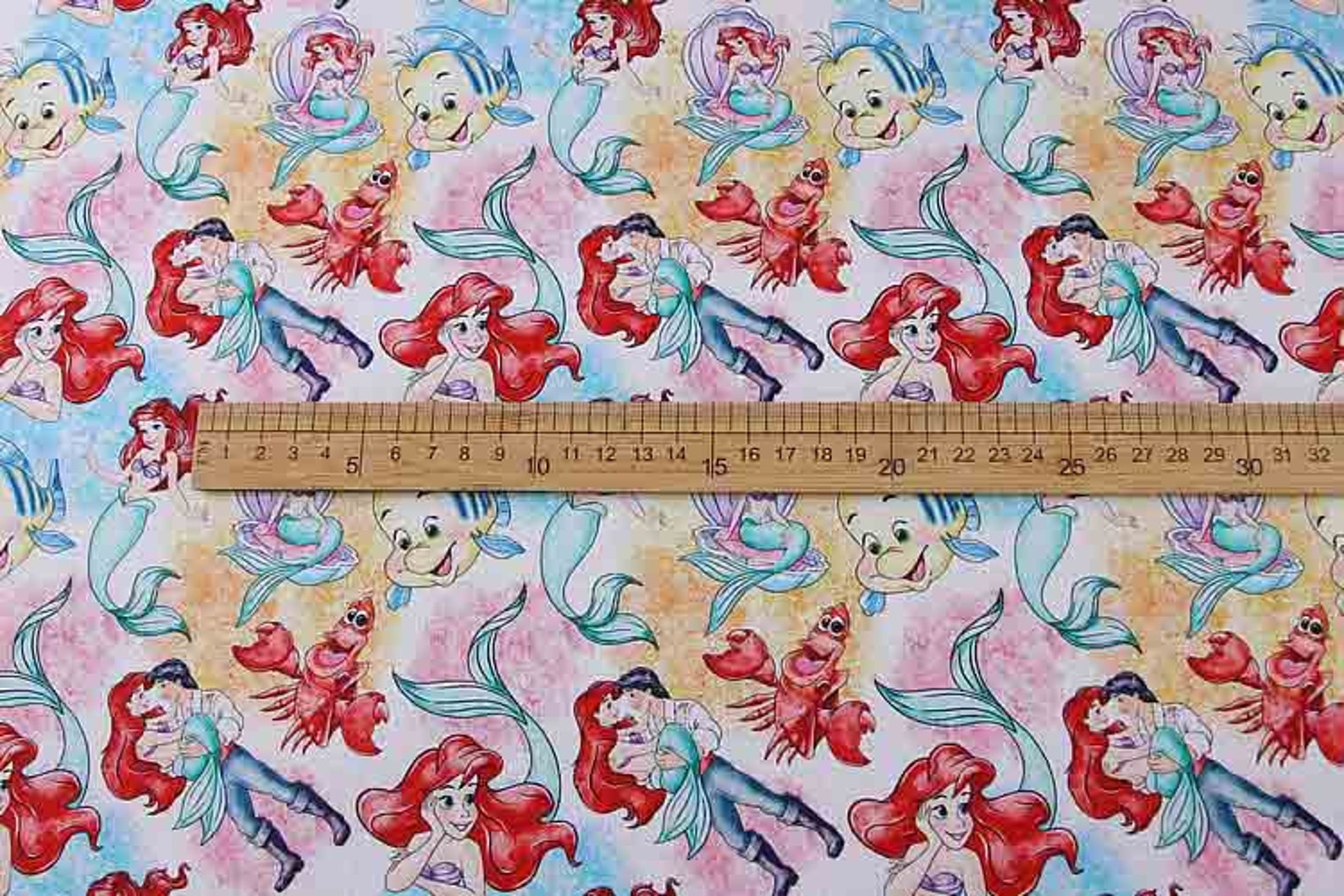 Disney Little Mermaid Ariel Fabric Animation Fabric Cartoon Fabric Pure ...