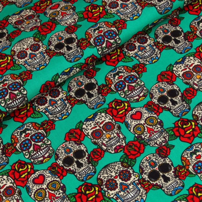 Skull Fabric - Etsy