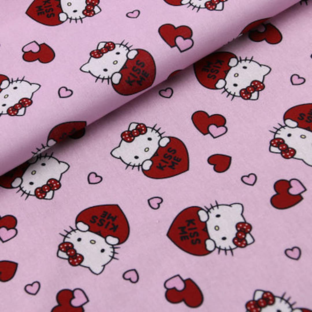 Hello Kitty Fabric Lucky Kitty Fabric Fortune Cat Fabric - Etsy