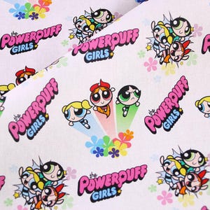 Powerpuff Girls Fabric Animation Fabric Cartoon Fabric Pure Cotton ...