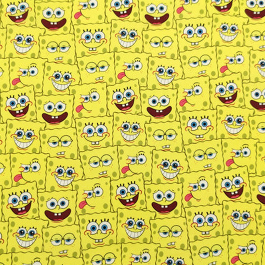 Spongebob Squarepants Fabric Spongebob Patrick Fabric Cartoon Fabric ...