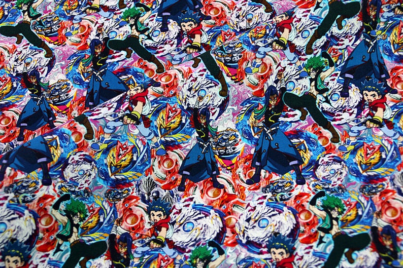 Japanese Anime Fabric Animation Fabric Cartoon Fabric Pure - Etsy