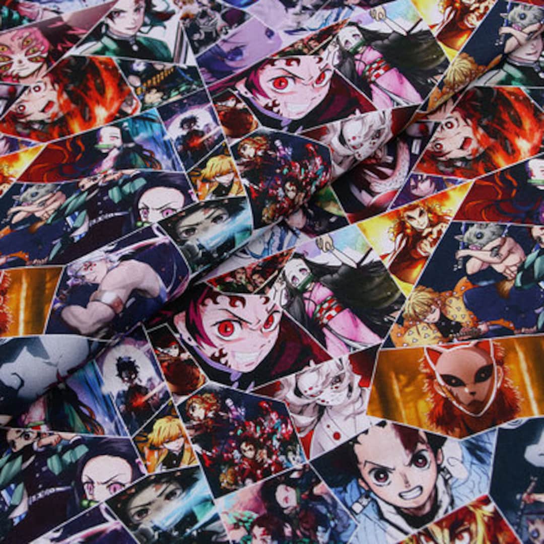 Japanese Anime Fabric Animation Fabric Cartoon Fabric Pure Cotton ...