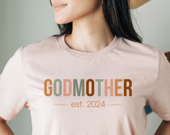 Personalized Godmother Shirt,custom Godmama T-shirt,godmother Tee ...