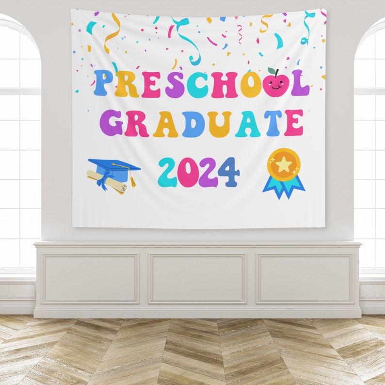 Preschool Graduation Banner, Class of 2025 Photo Backdrop, Pre-k ...