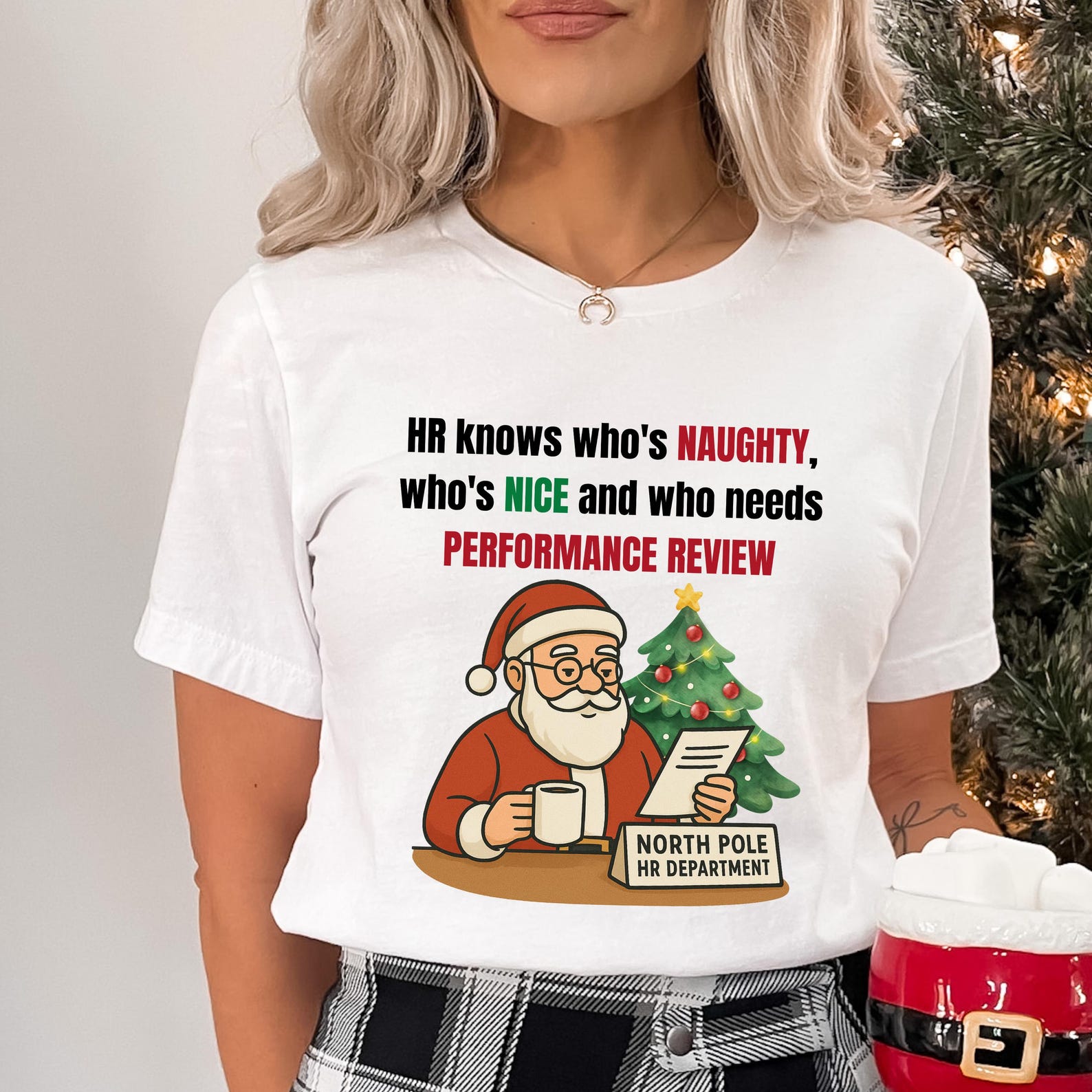 HR Christmas Shirt, Office Team Gift, Funny Holiday Work Tees for Human ...