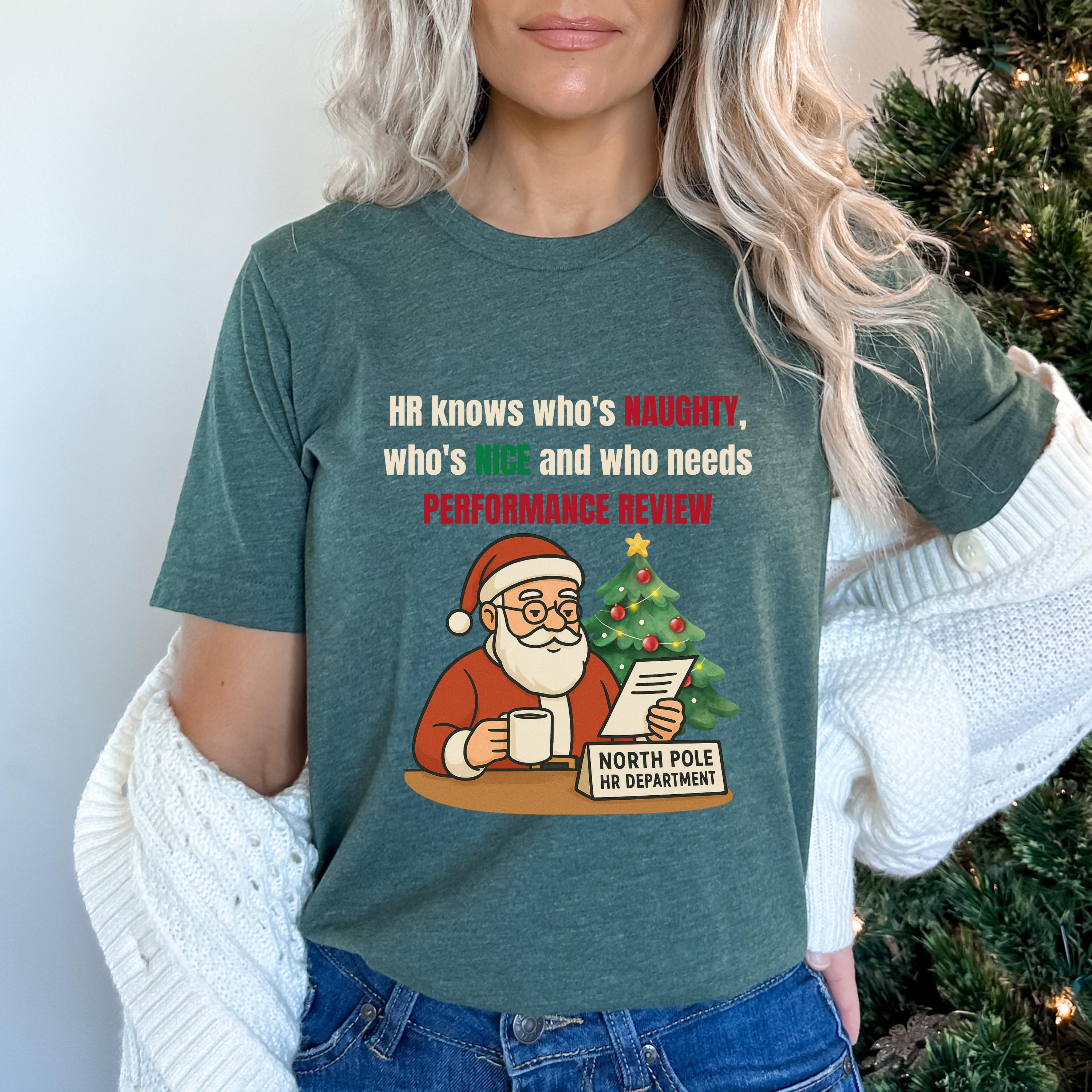 HR Christmas Shirt, Office Team Gift, Funny Holiday Work Tees for Human ...