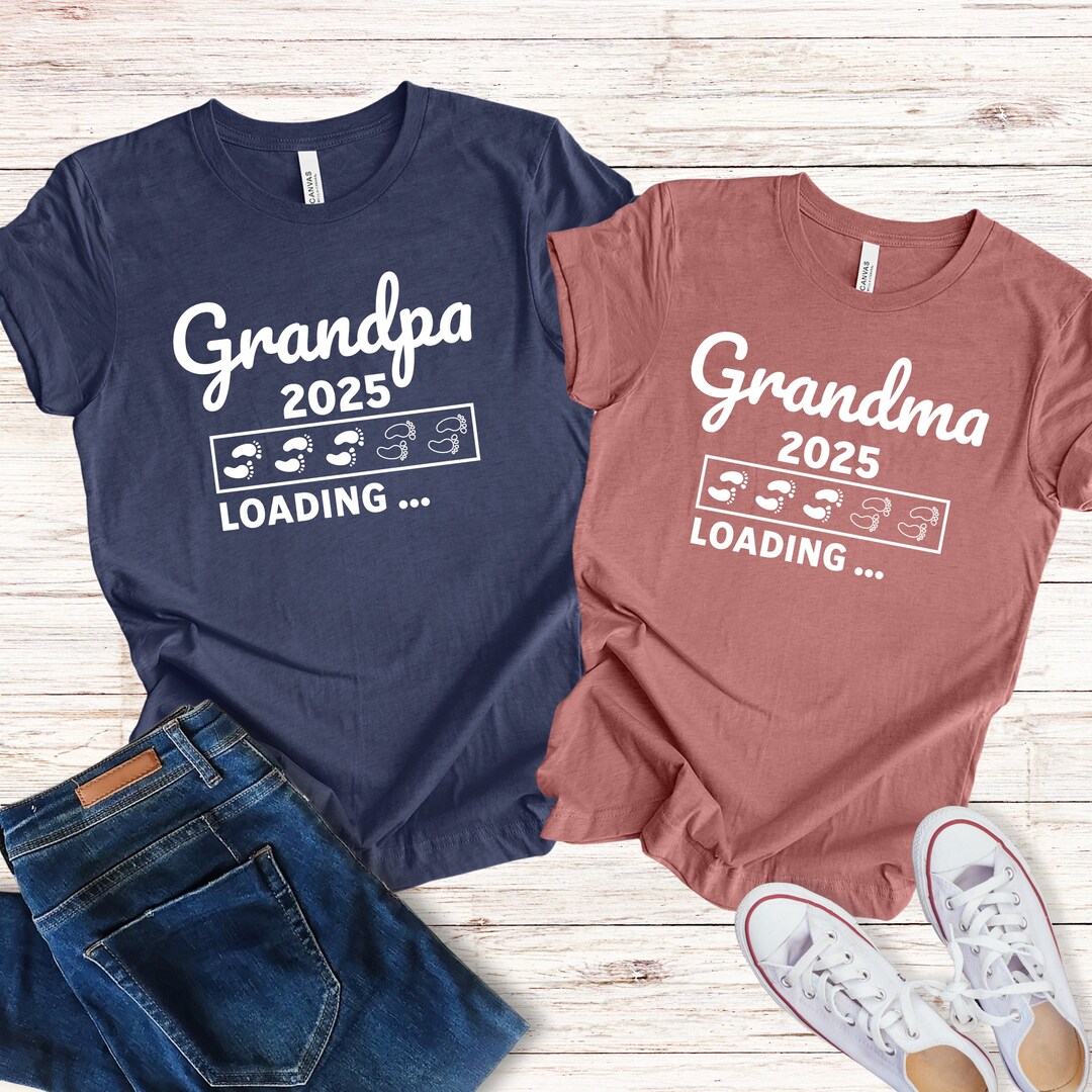 Promoted to Grandparents 2026 Matching Shirts, Baby Announcement to ...