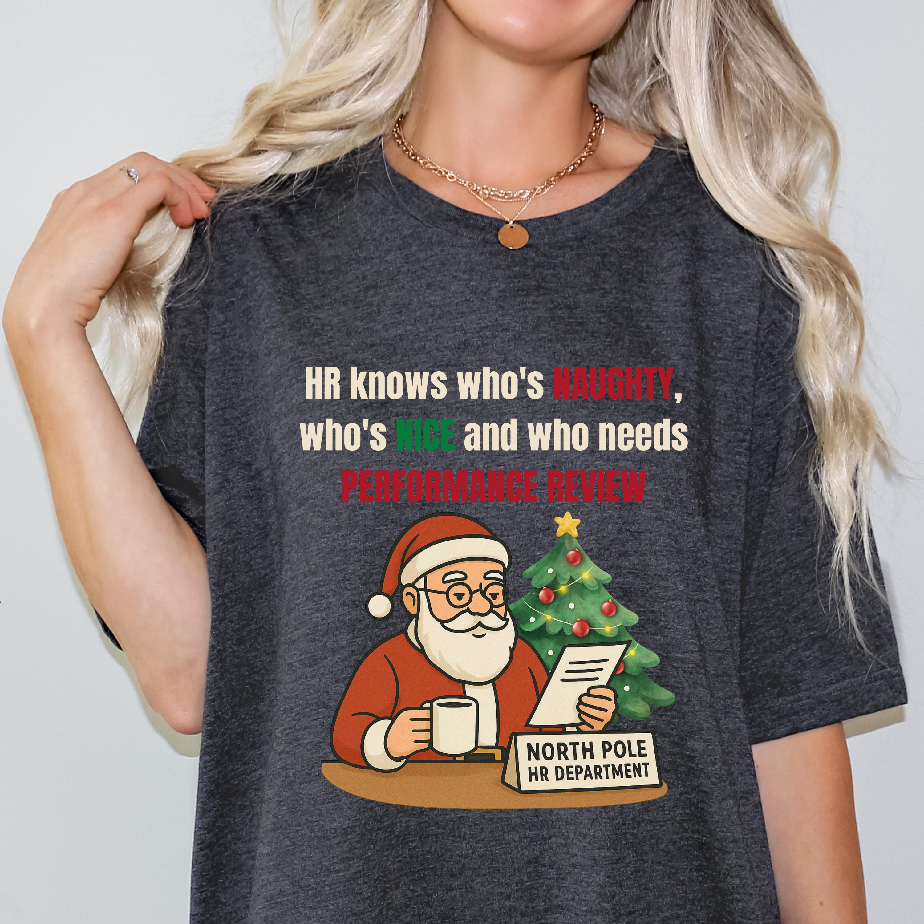 HR Christmas Shirt, Office Team Gift, Funny Holiday Work Tees for Human ...
