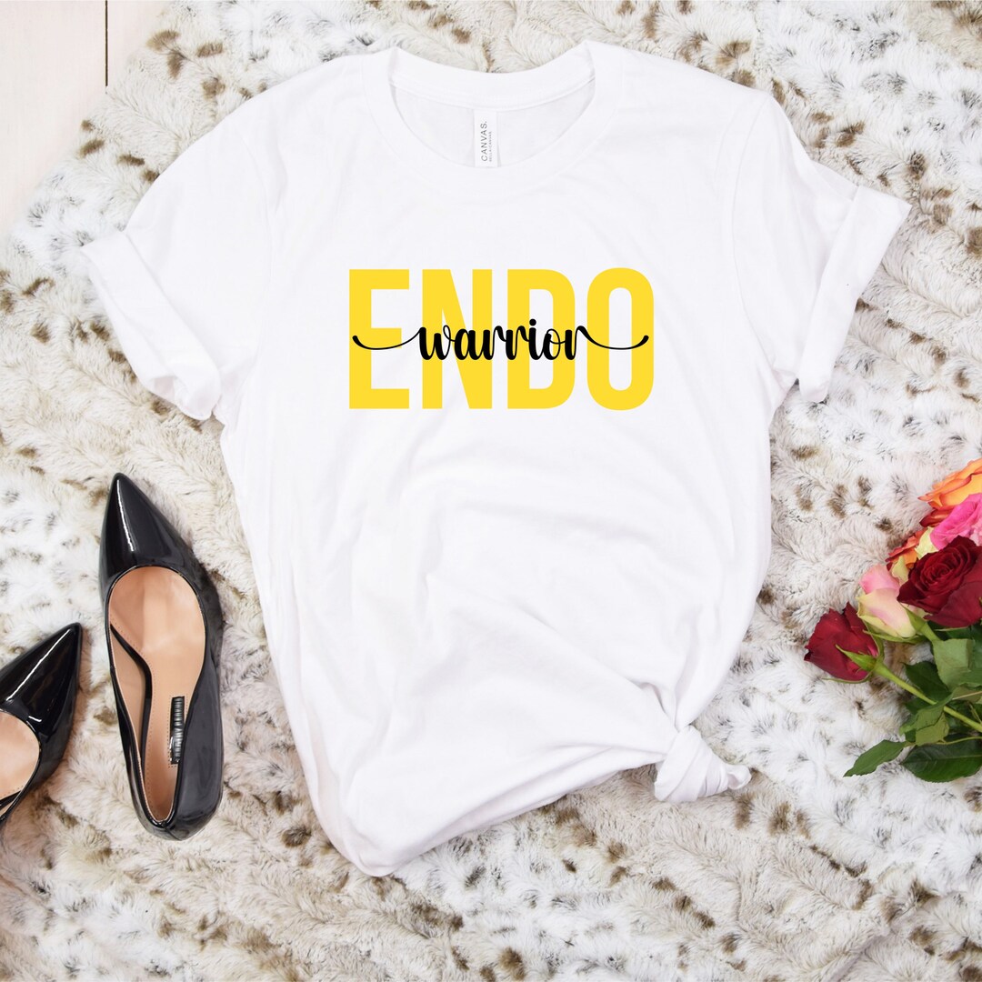 Endo Warrior Shirt, Endometriosis Awareness, Endo Strong, Yellow Ribbon ...