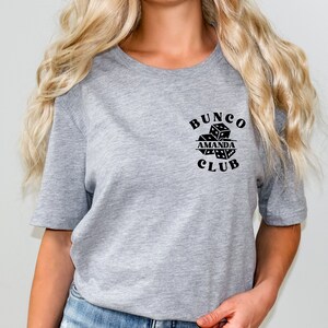 Personalized Bunco Shirt, Name Bunco Club Shirt, Bunco Player Gift ...