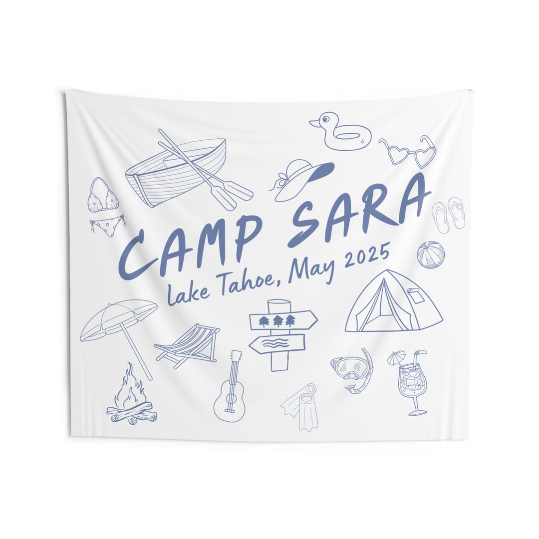 Custom Lake Bachelorette Banner Lake Camping Bach Mountain Bride Sign ...